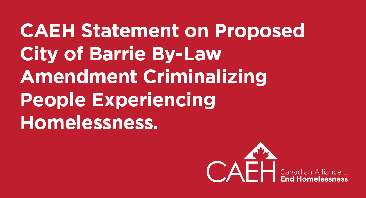 CAEH - Statement on Proposed City of Barrie By-Law Amendment ...